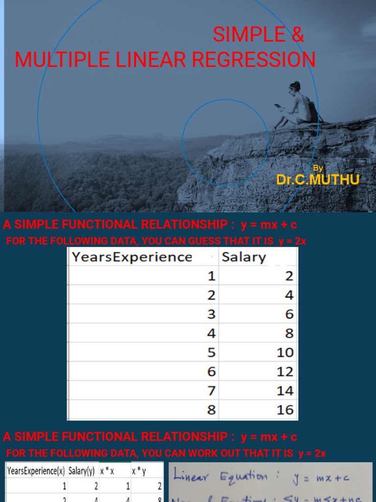 PYTHON PART2 Simple and Multiple Linear Regression | PDF