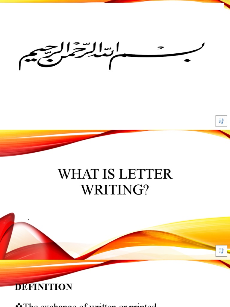 Letter Writing PPT 02 April | PDF | Human Communication | Semiotics