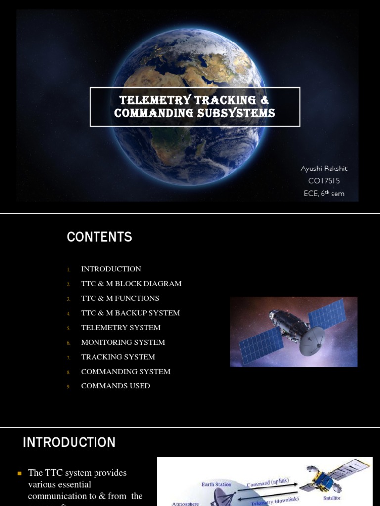 Telemetry Tracking 0 Commanding Subsystems PDF | PDF | Telemetry ...