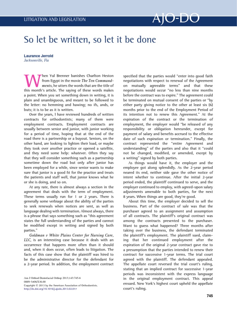 So Let Be Written, So Let It Be Done: Litigation and Legislation | PDF ...
