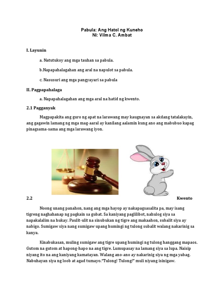 Ang Hatol NG Kuneho MELANG | PDF