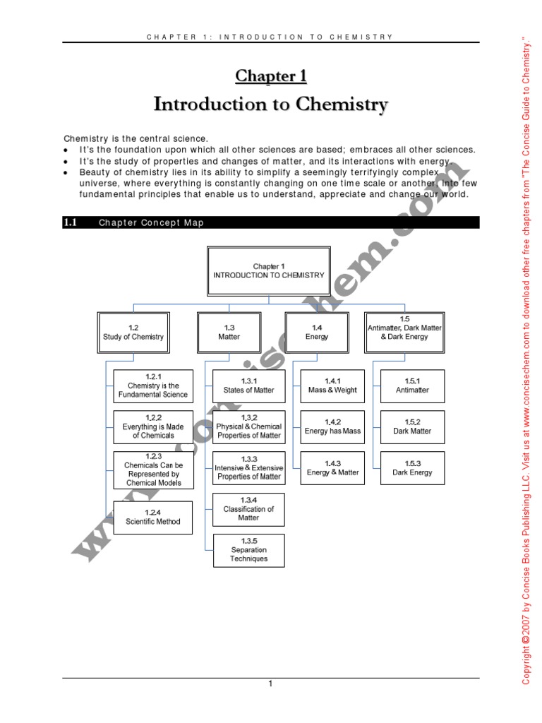 Introduction To Chemistry | PDF | Chemical Compounds | Mixture