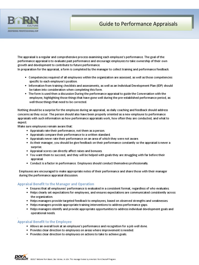 Guide To Performance Appraisals | PDF | Performance Appraisal ...
