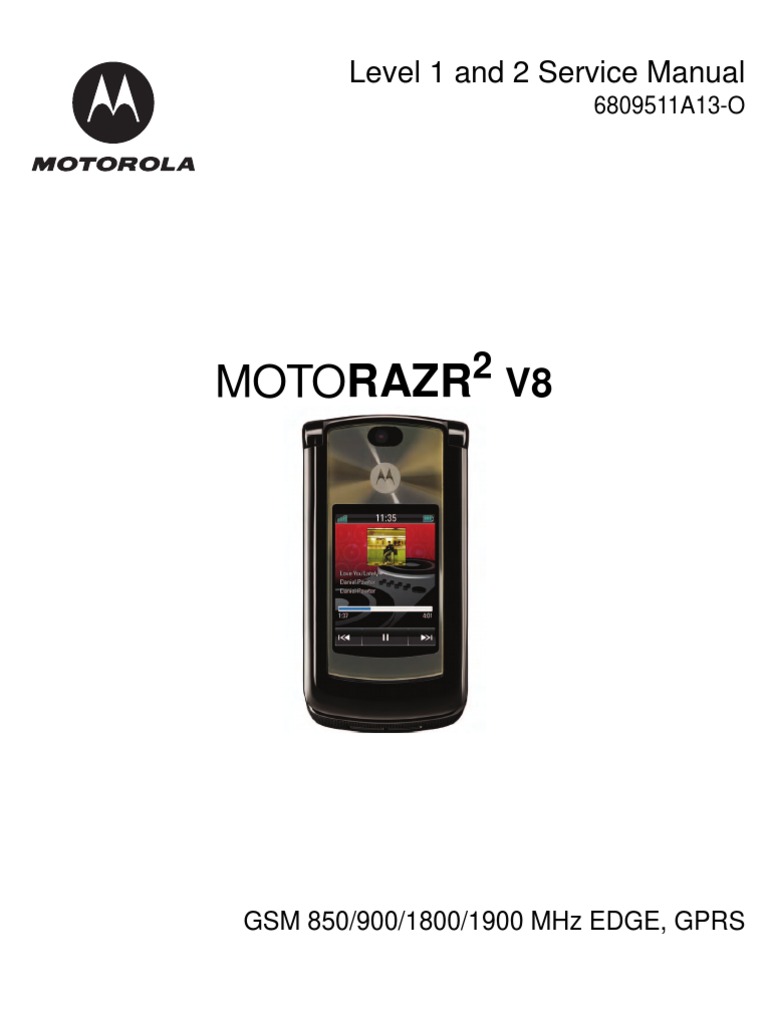 Manual Service Motorola V8 | PDF | General Packet Radio Service ...