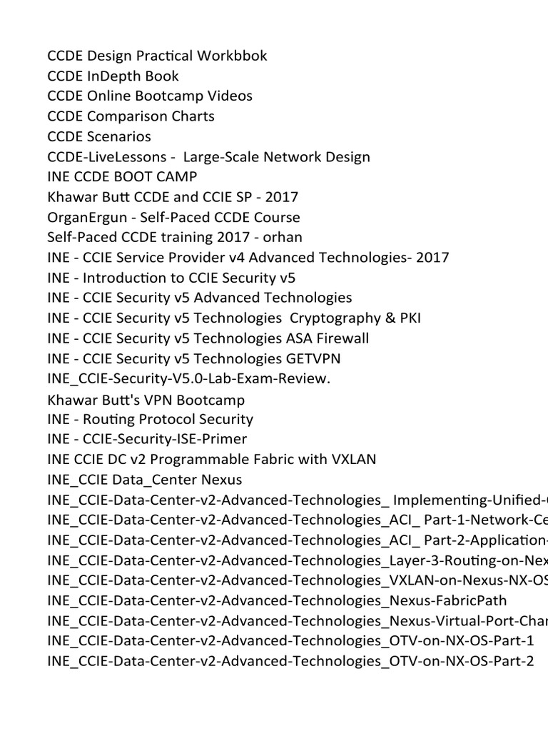 A Collection of Cisco Certification Training Courses and Resources ...
