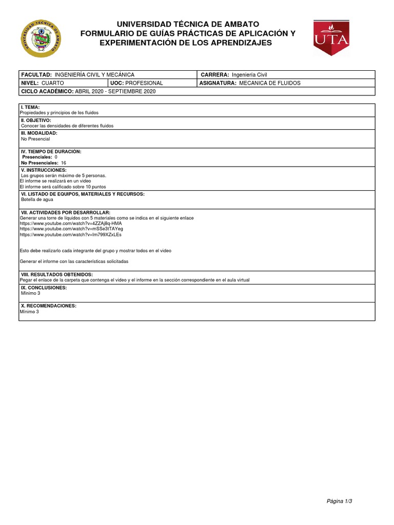 GuiaPracticasPAE2 Mecflu | PDF | Ingeniería | Aprendizaje