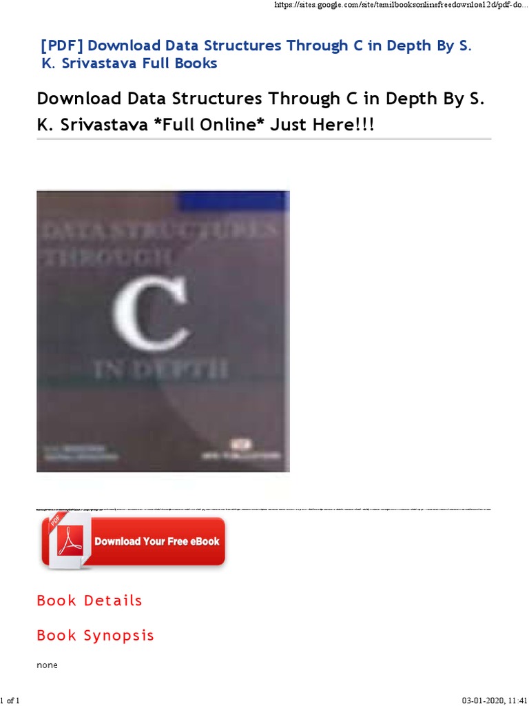 Data Structures Through C in Depth by S. K. Srivastava Full Online Just Here!!! | PDF