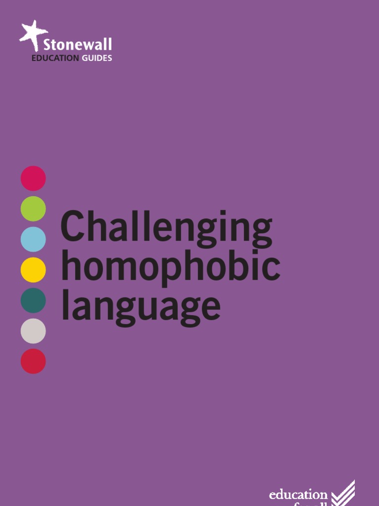 Tackling Homophobic Language in Schools | PDF | Homophobia | Homosexuality