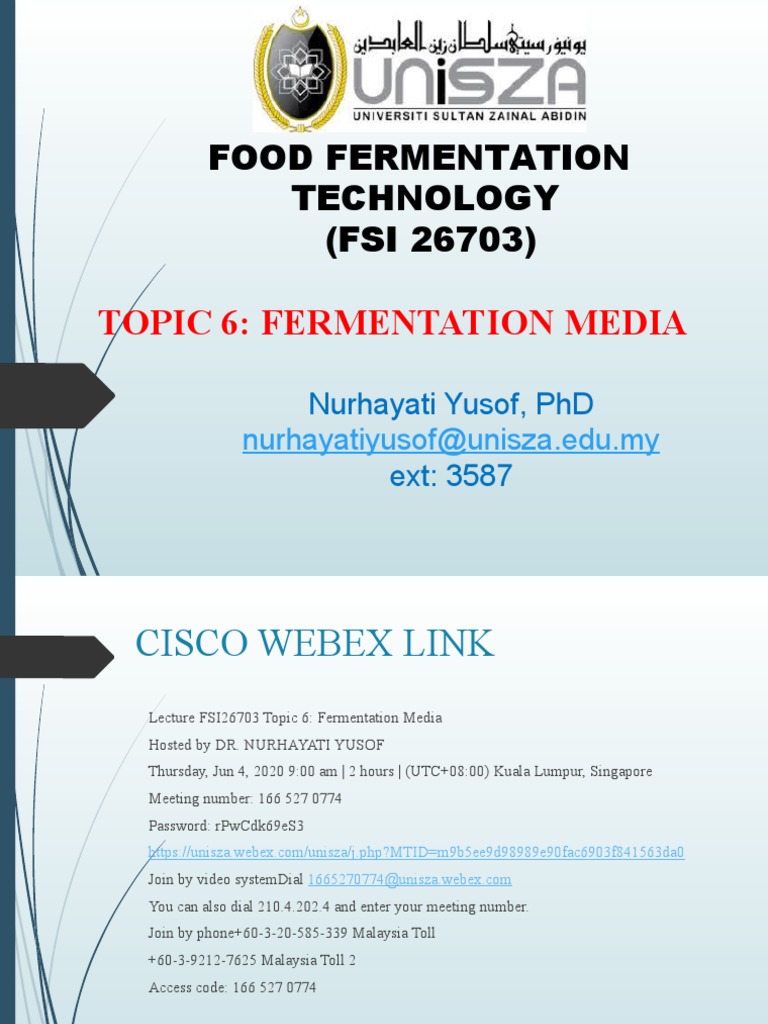TOPIC 6. Fermentation Media | PDF | Fermentation | Growth Medium