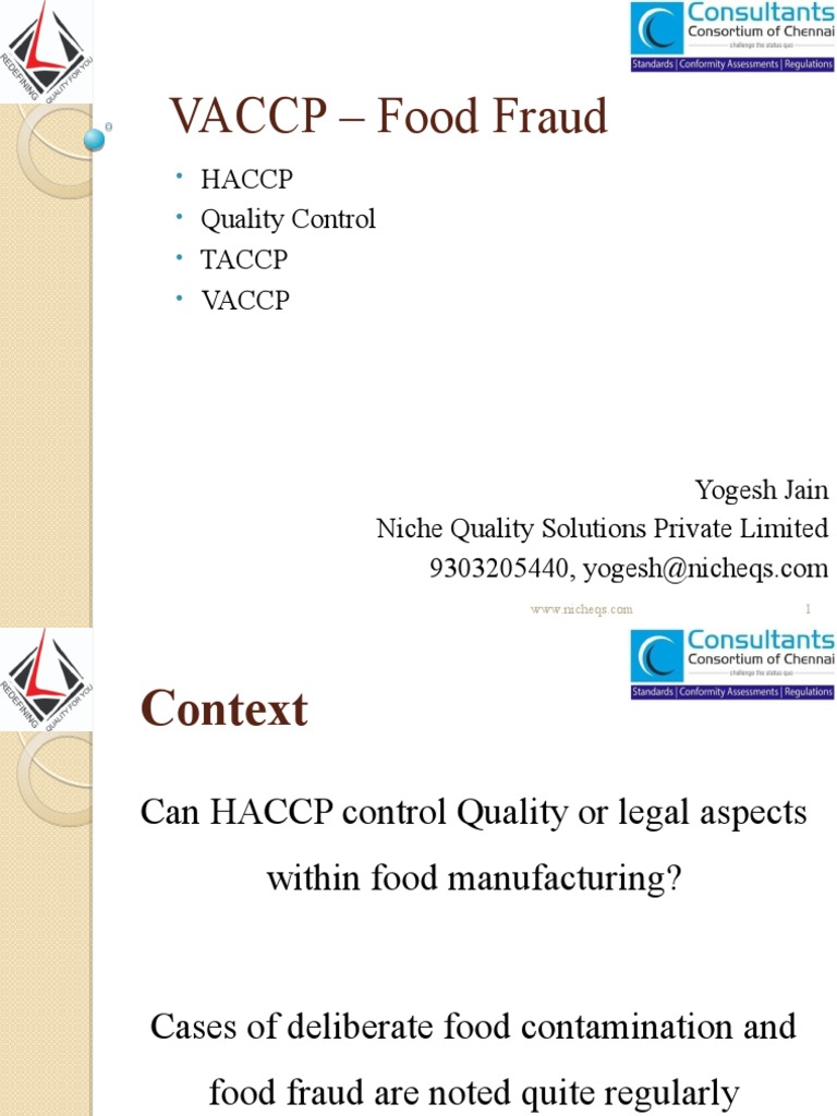 VACCP: Defending Against Food Fraud | PDF | Spice | Foods