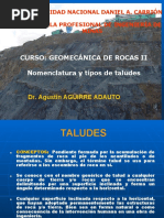 Partes de un Talud y su Definición | PDF