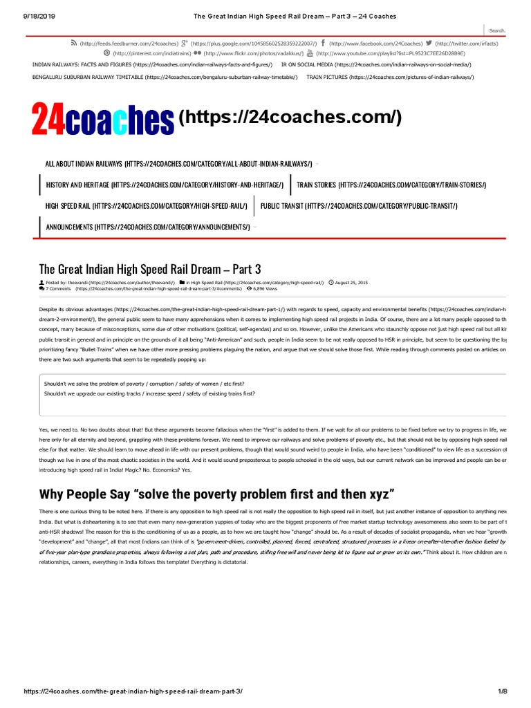 Bullet Train 3-3 | PDF | High Speed Rail | Free Market