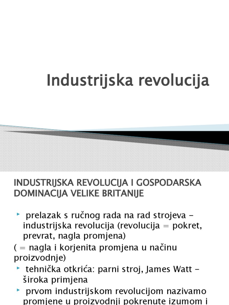Industrijska Revolucija | PDF