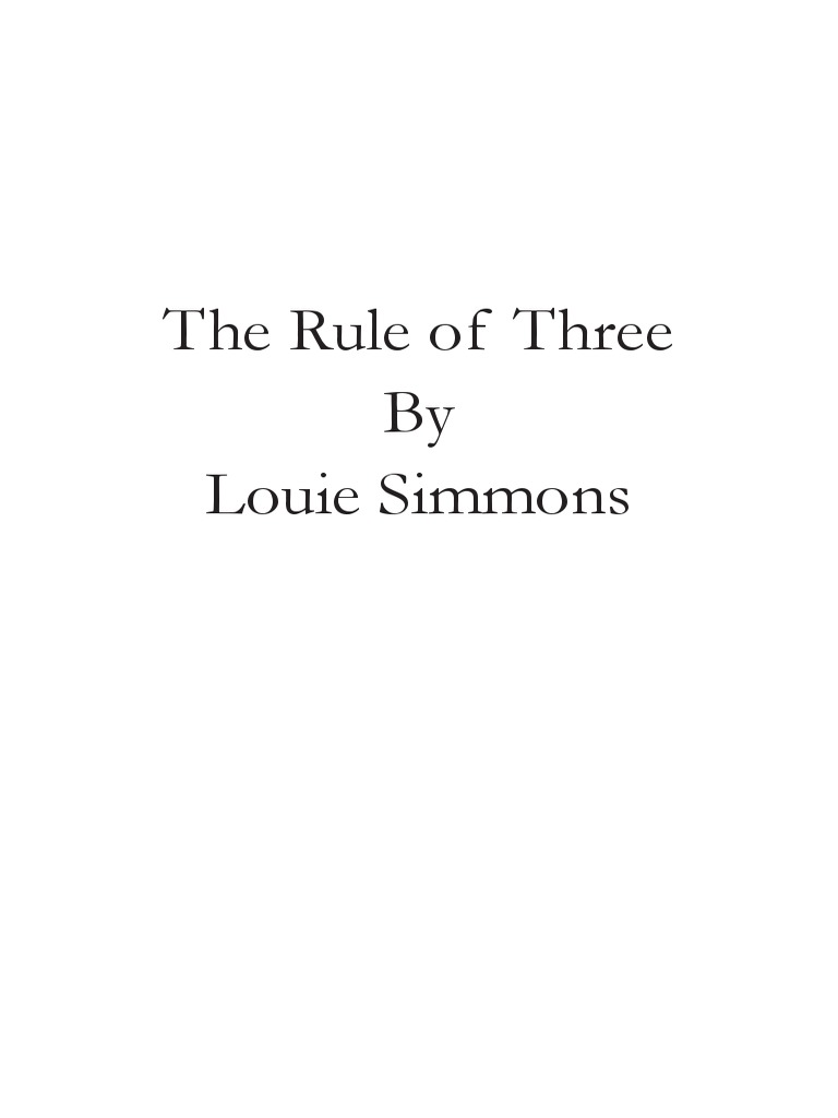 The Rule of Three by Louis Simmons PDF | PDF | Flexibility (Anatomy ...