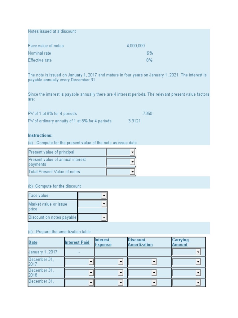 Assignment | PDF | Present Value | Discounting