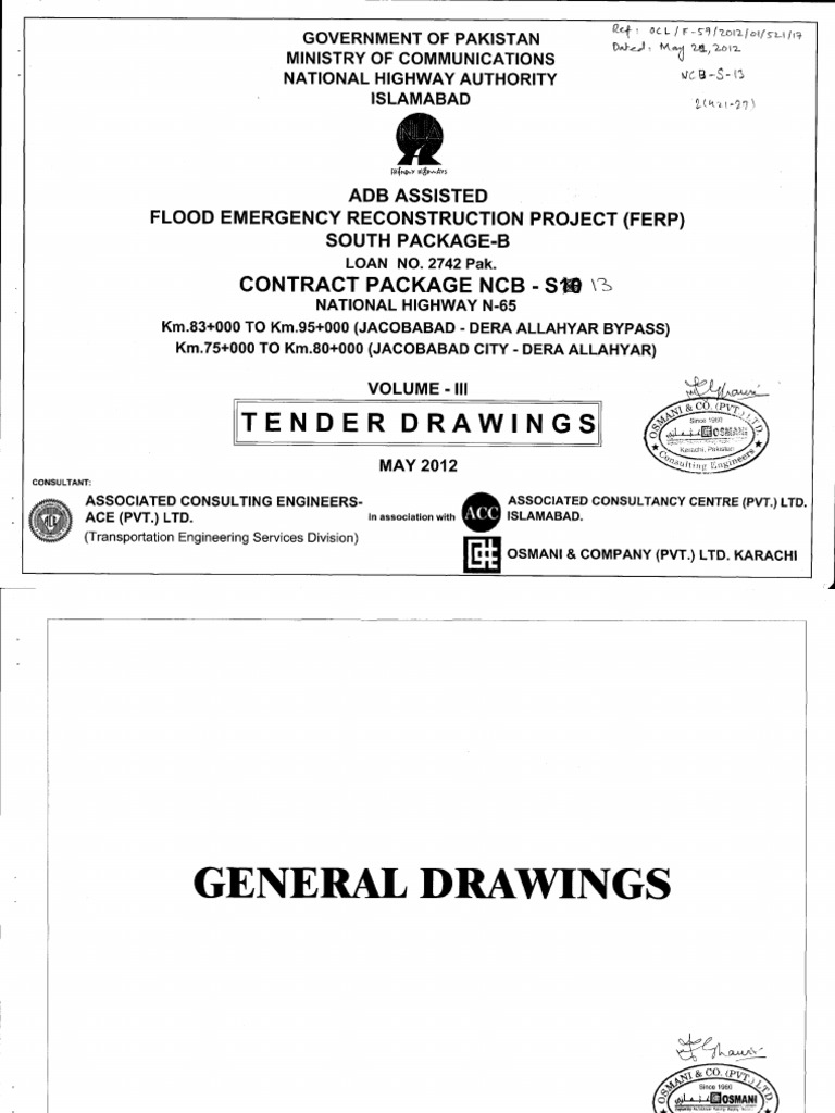 Tender Drawing of Package NCB S 13 | PDF | Structural Engineering ...