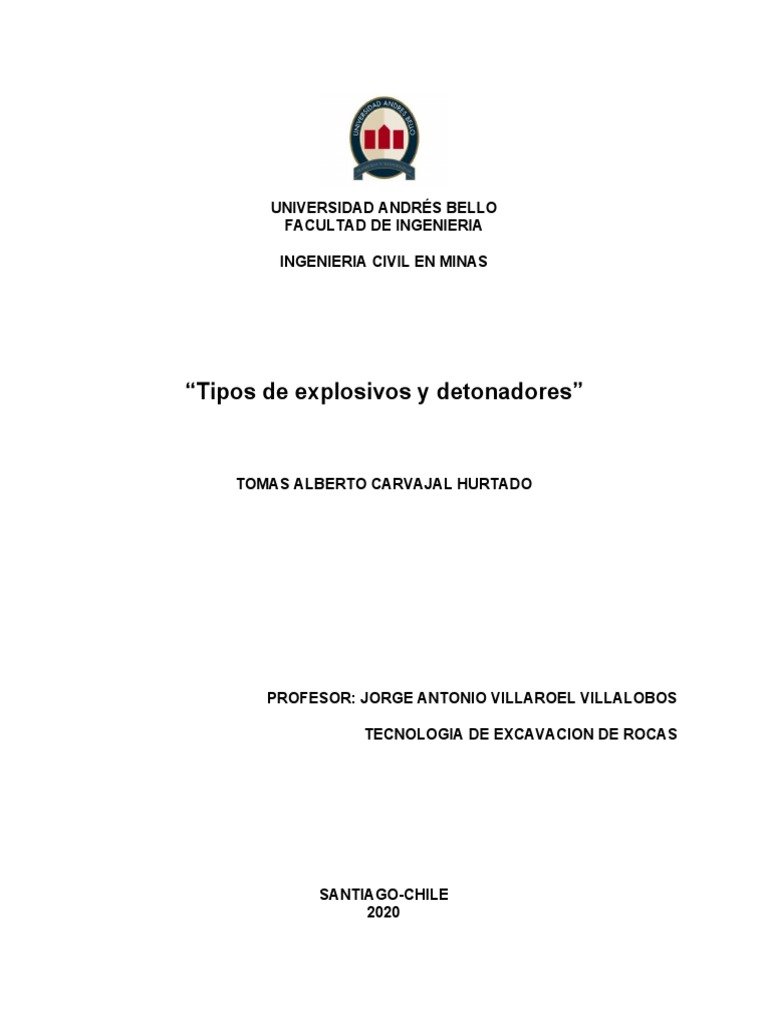 Tipos de Explosivos | PDF | Ciencias fisicas | Naturaleza