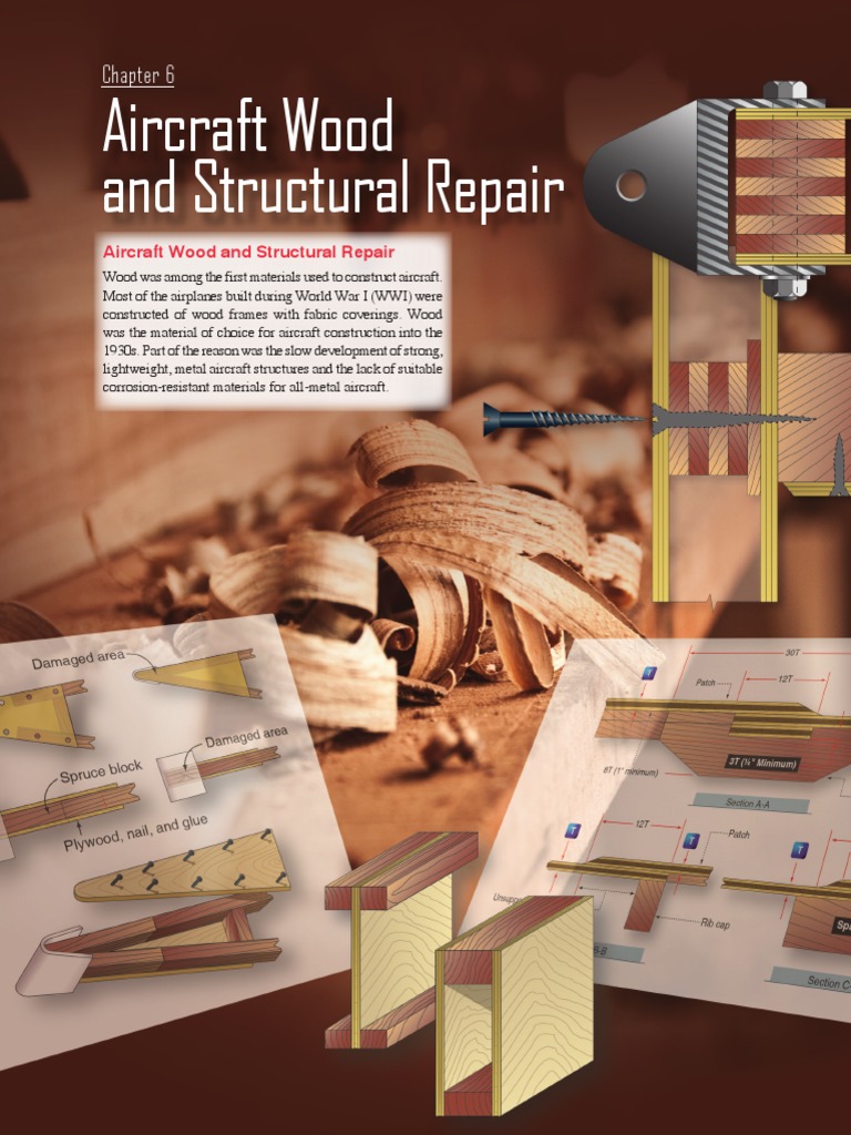 Aircraft Wood Construction and Repair Guide | PDF | Adhesive | Plywood