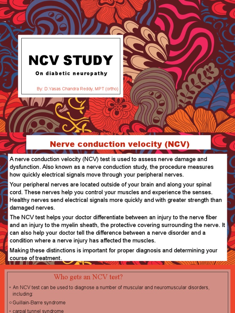 NCV Study: On Diabetic Neuropathy | PDF | Nerve | Peripheral Neuropathy
