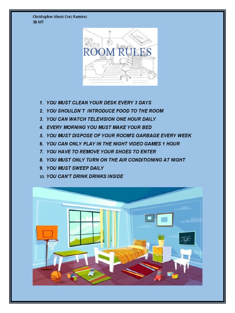 Room Rules: Christopher Alexis Cruz Ramirez 3B MT | PDF