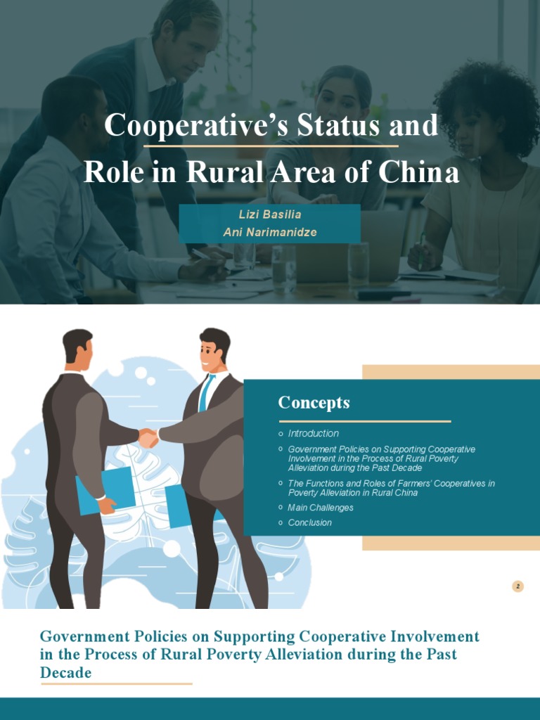 Cooperative's Status and Role in Rural Area of China: Lizi Basilia Ani ...
