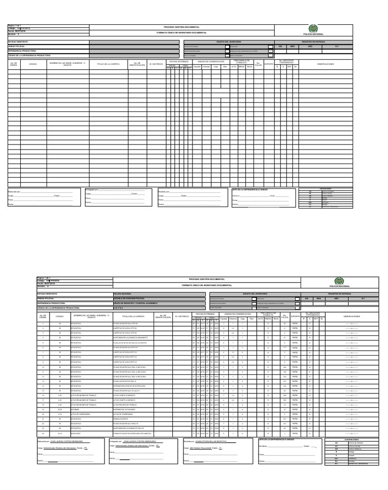 1GD-FR-0010 Formato Unico de Inventario Documental | PDF | Violencia | Science
