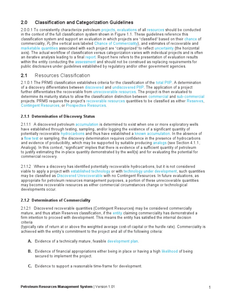 Resources Classification: 2.0 Classification and Categorization ...