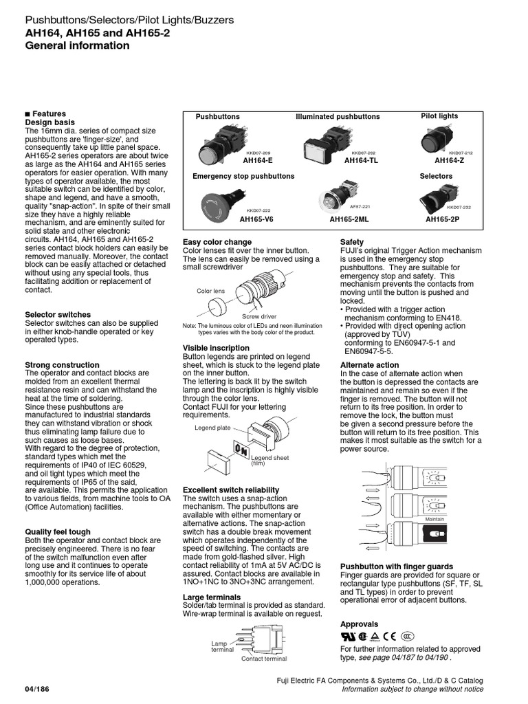 19 Push Button (FUJI) - Unlocked | PDF | Mains Electricity ...