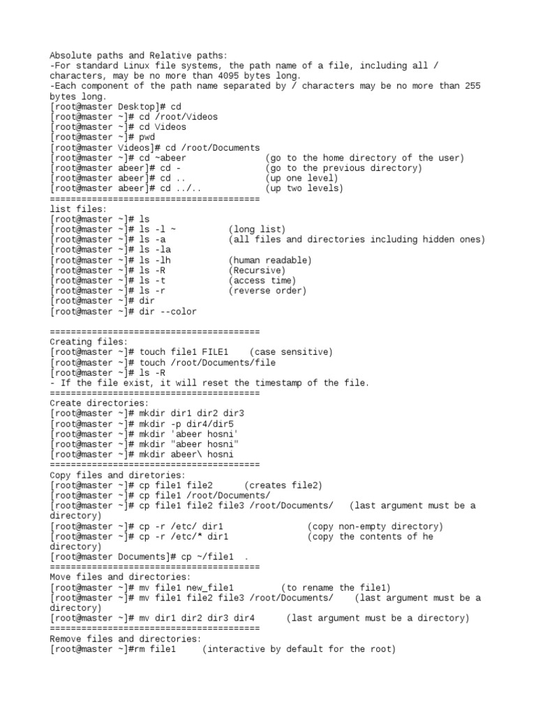 Chapter2 Managing Files From The Command Line | PDF | Directory (Computing) | Computer File