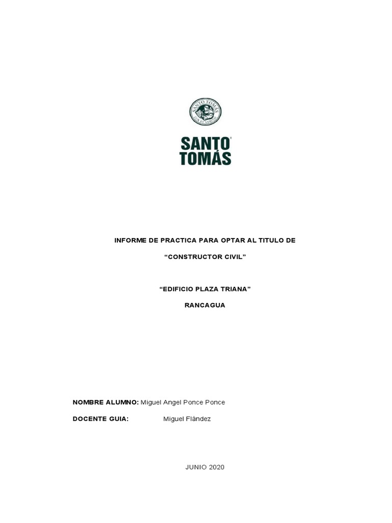 Proyecto de Titulo Santo Tomas Previo #10000000000 | PDF | Calidad ...