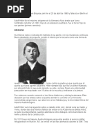 Biografía de Adolf Hitler | PDF | fiesta nazi | Adolf Hitler