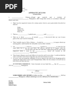 Affidavit of Undertaking (For The Release of Motor Vehicle) | PDF