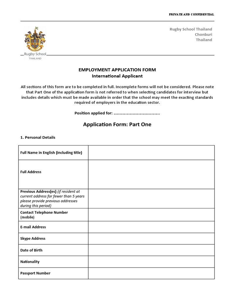 RST - Application Form - Expat | PDF | Justice | Crime & Violence