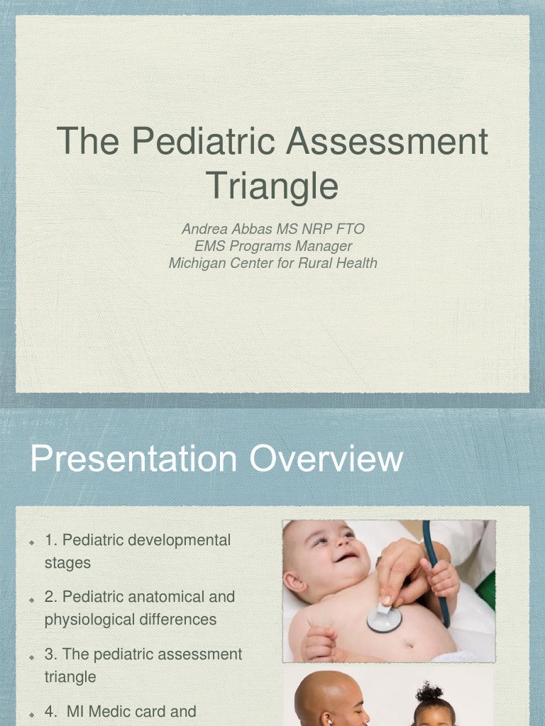 The Pediatric Assessment Triangle Webinar1 | PDF | Pediatrics | Shock ...