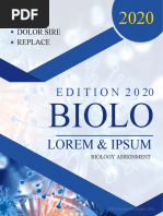 Biology Assignment Cover Page 1 | PDF