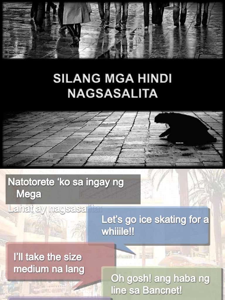 Silang Mga Hindi Nagsasalita PDF | PDF