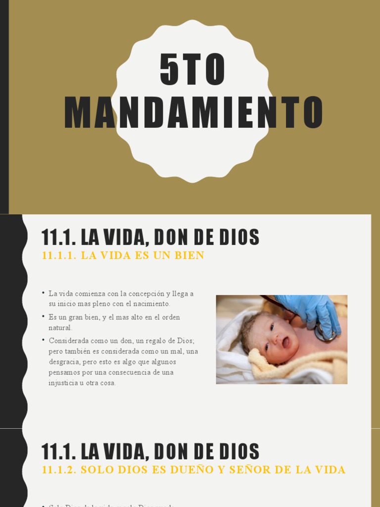 5to Mandamiento | Descargar gratis PDF | Homicidio | Pecado