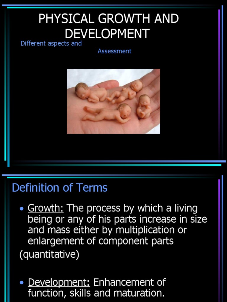 Physical Growth and Development: Different Aspects and Assessment | PDF ...