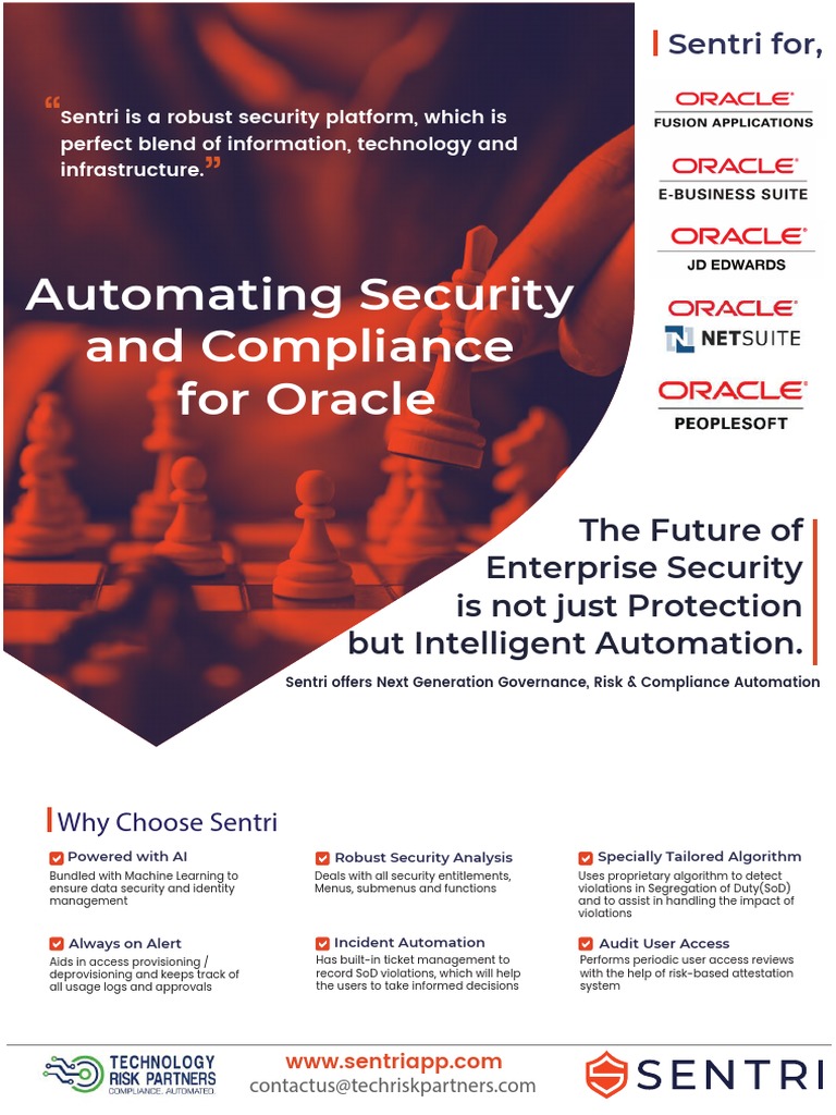 TRP Sentri Brochure 4 Page | Download Free PDF | Automation | Audit