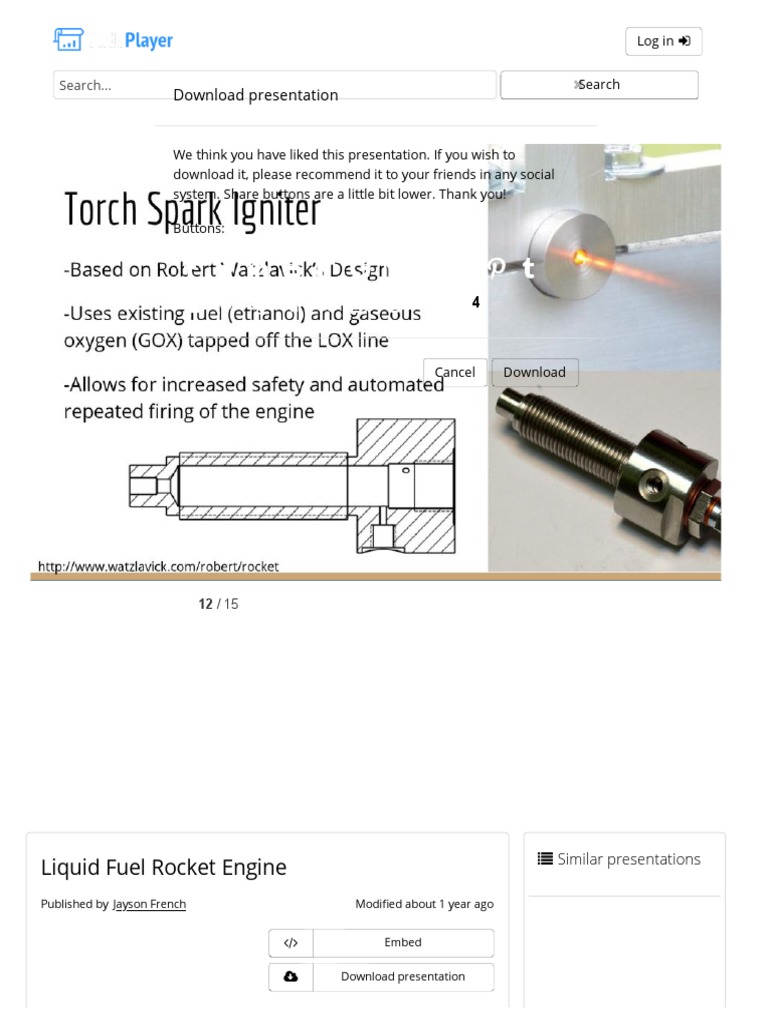 Liquid Fuel Rocket Engine - PPT Download | PDF | Liquid Oxygen | Rocket ...