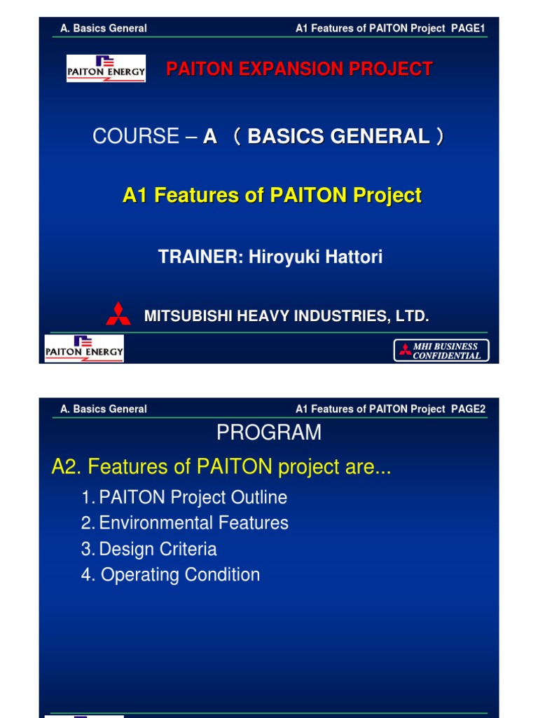 A-1. Features of Paiton Project | PDF | Exhaust Gas | Energy Technology