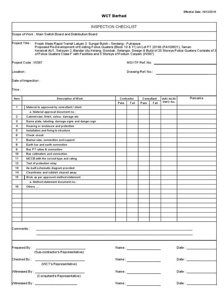 ME049-Main Switch Board and Distribution Board | PDF | Electrical ...