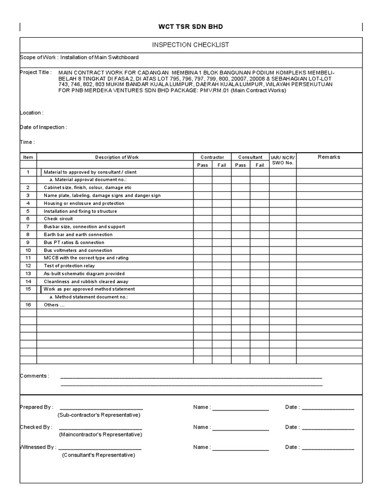 ME049-Main Switch Board and Distribution Board | PDF