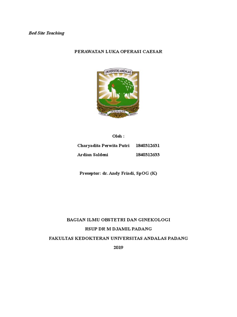 Perawatan Luka Pasca Operasi Caesar | PDF
