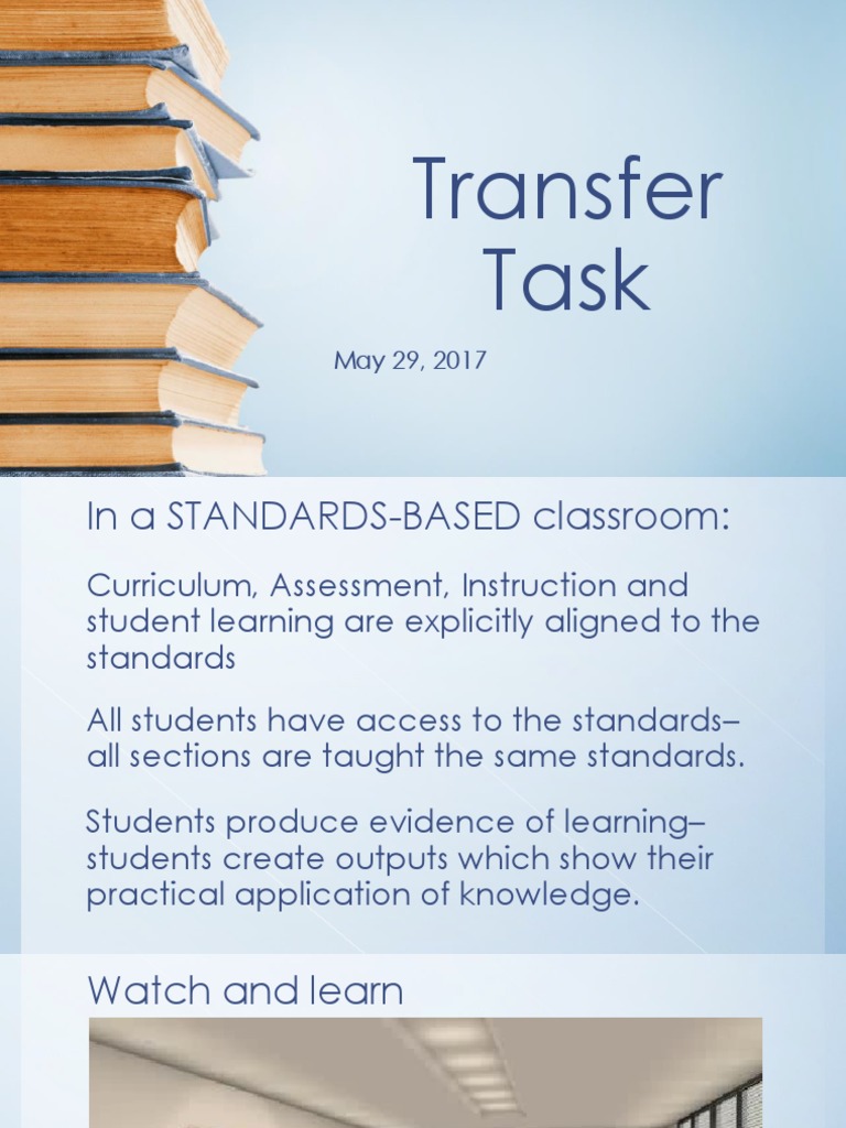Transfer Task | PDF