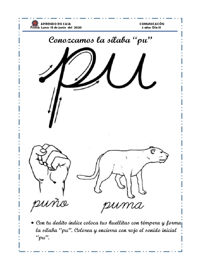 Dìa 31 4 Añitos Sìlaba Pu | PDF