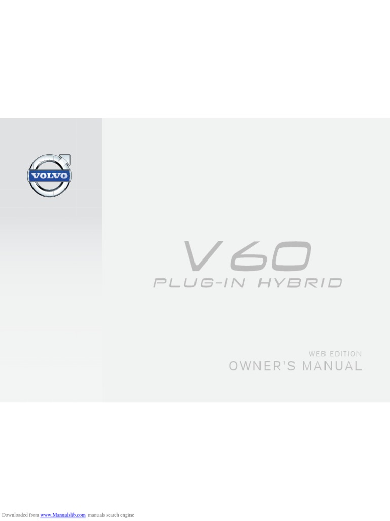 v60 Plugin Hybrid PDF | PDF | Seat Belt | Tire