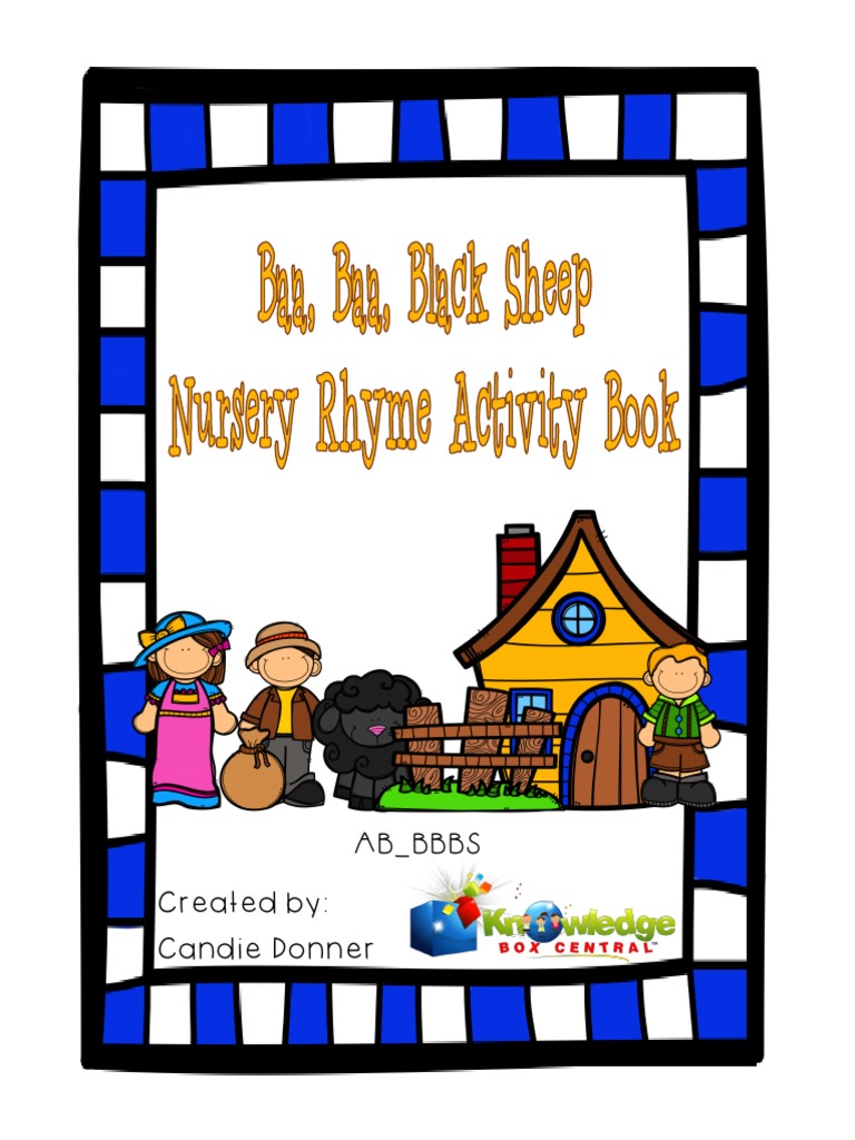 Baa Baa Black Sheep Nursery Rhyme Activity Book | PDF | Books | Sheep