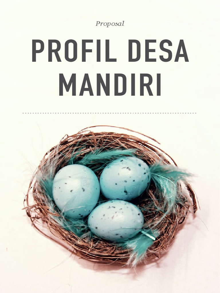 Proposal Profil Desa Aceh Barat | PDF