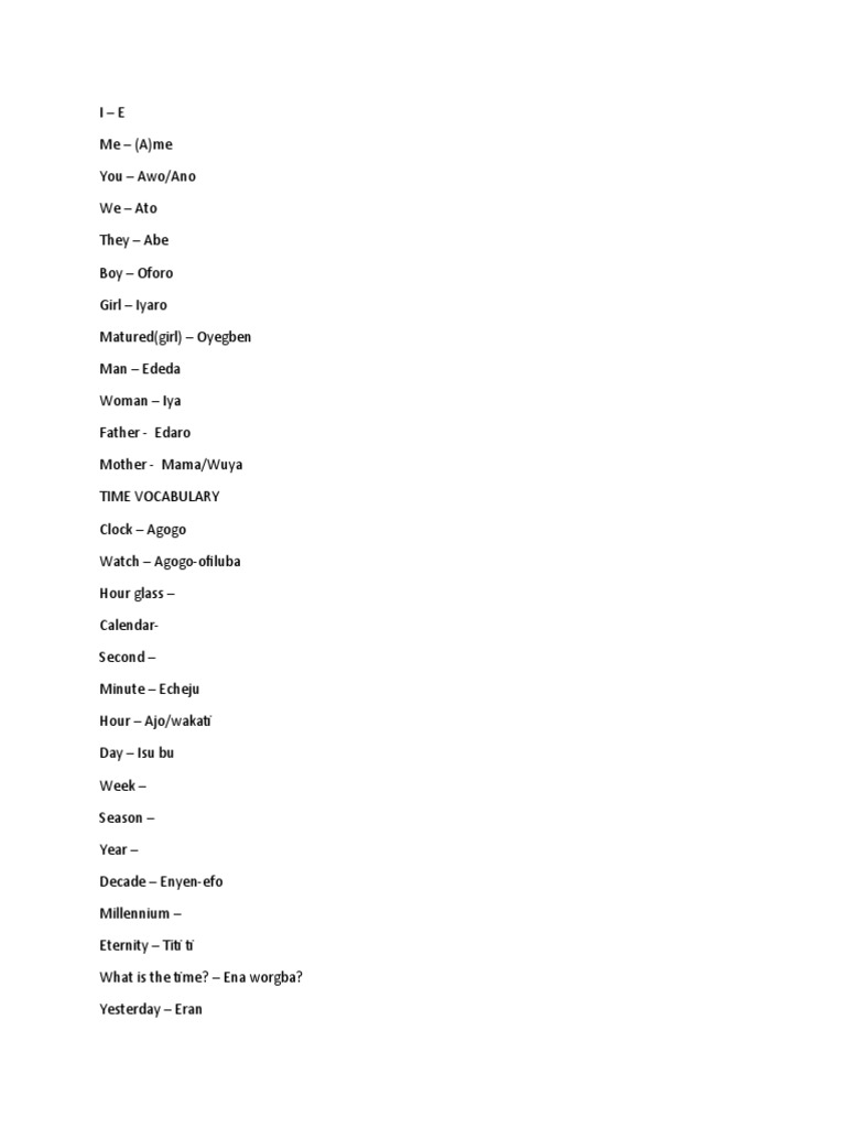 Oko Language 2 | PDF | Cooking, Food & Wine | Language Arts & Discipline